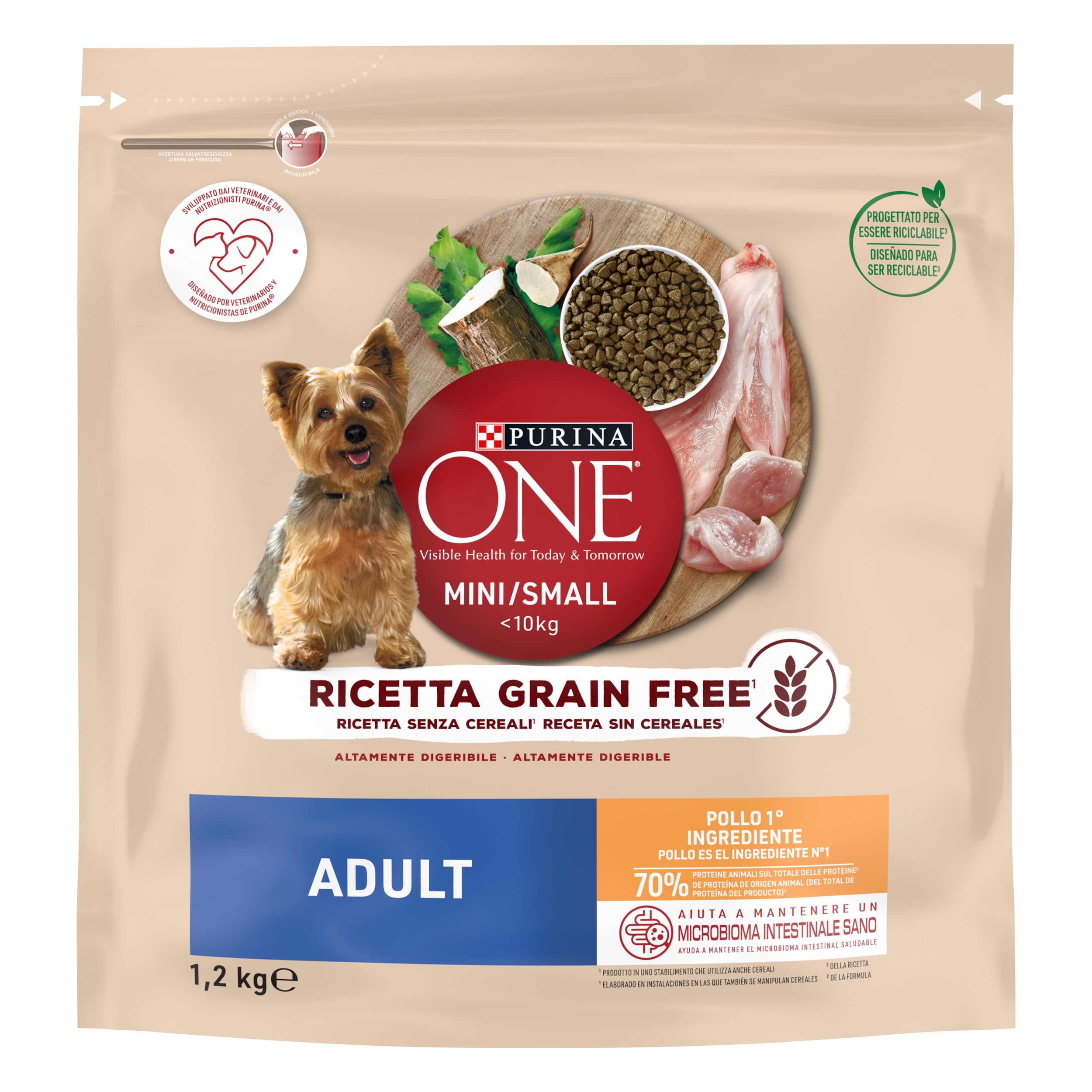 8445290473172 - Purina® ONE® MINI Grain Free Adult Pollo | Purina ES